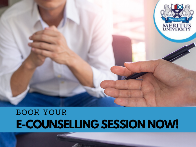 Book your E-Counselling Session with MERITUS University now!